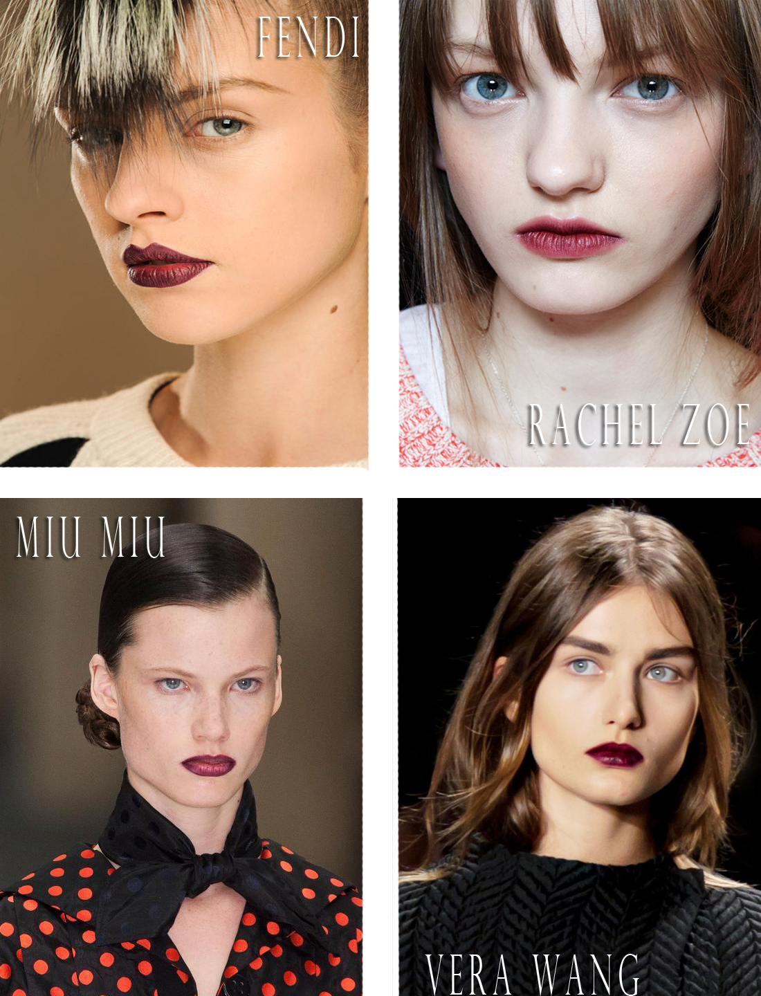 Fall 2013 Makeup Trend: Burgundy Lips